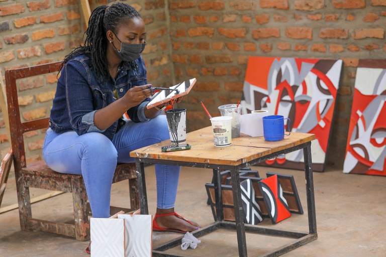 Imigongo, a traditional painting form from Rwanda. – My Virtual World Trip