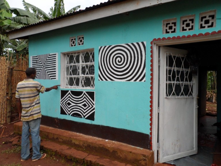 Imigongo, a traditional painting form from Rwanda. – My Virtual World Trip