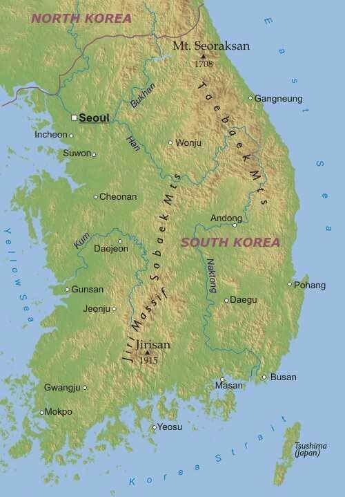 Geography of South Korea – My Virtual World Trip